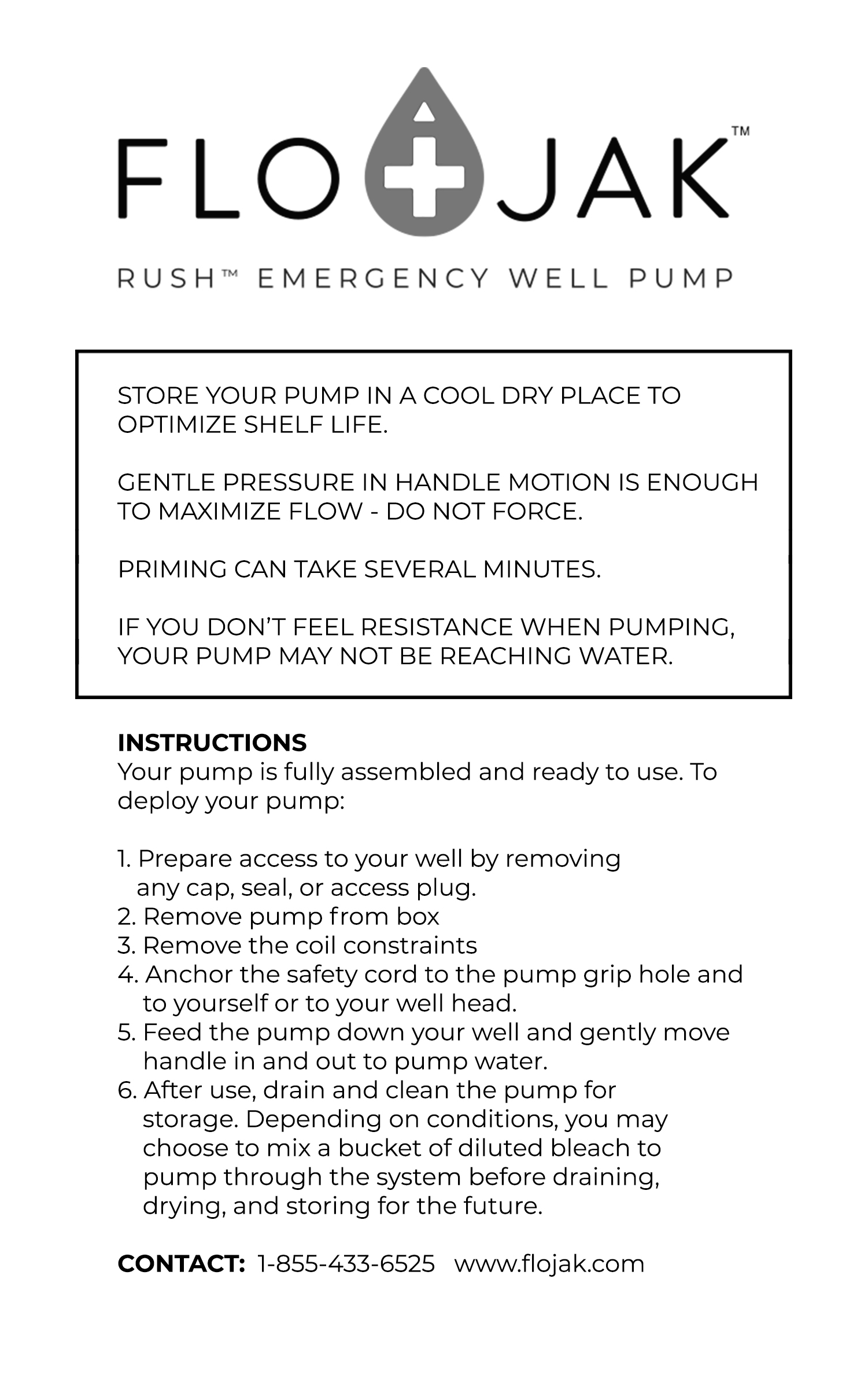 Flojak Rush™ Emergency Backup Well Pump